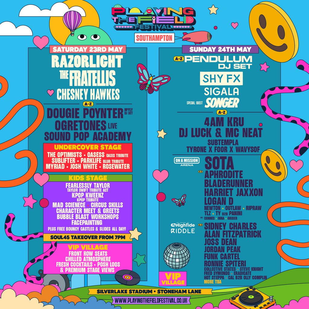 Playing the Field Festival - 23rd & 24th May 2026 at Silverlake Stadium ...